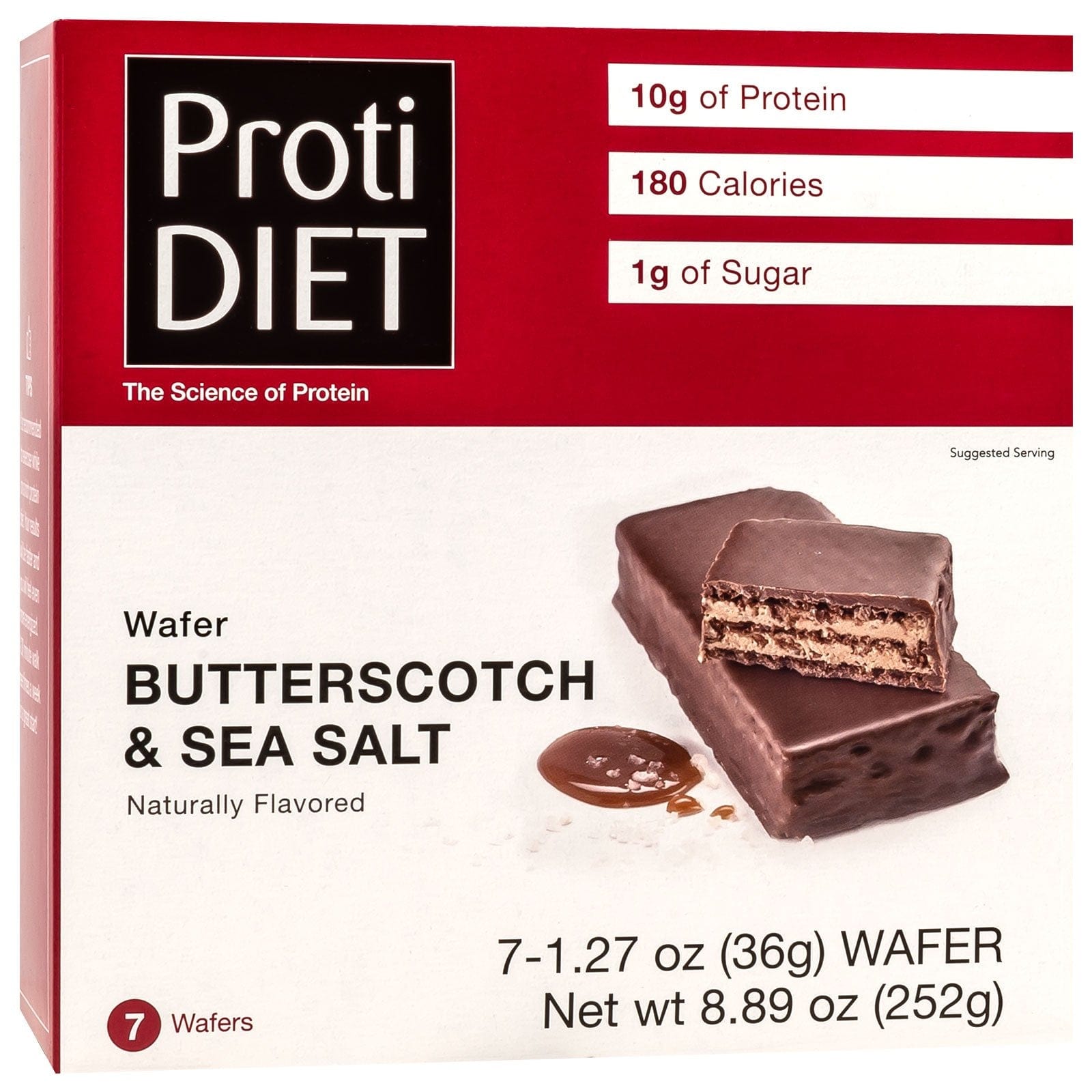 Butterscotch & Sea Salt High Protein Wafer Bar | ProtiDiet